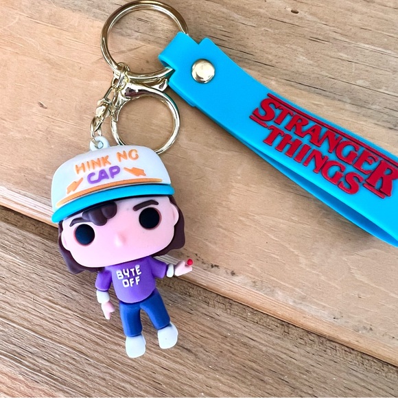Accessories | Stranger Things Hellfire Eddie Keychains Eleven Dustin ...